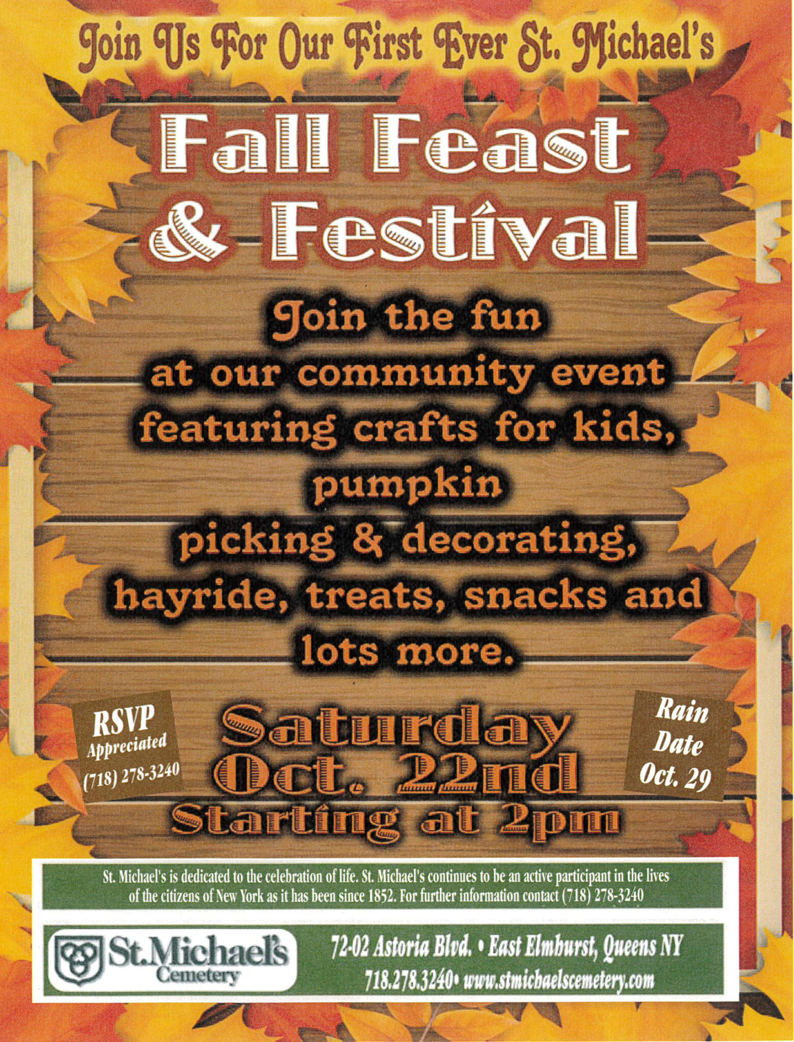 St. Michael's Fall Feast & Festival - St. Michael's Cemetery